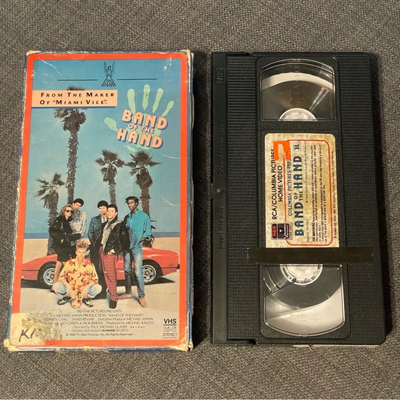 Other | Band Of The Hand Vhsvcr Tape 1986 Rare Rca Sideload 8s Crime ...